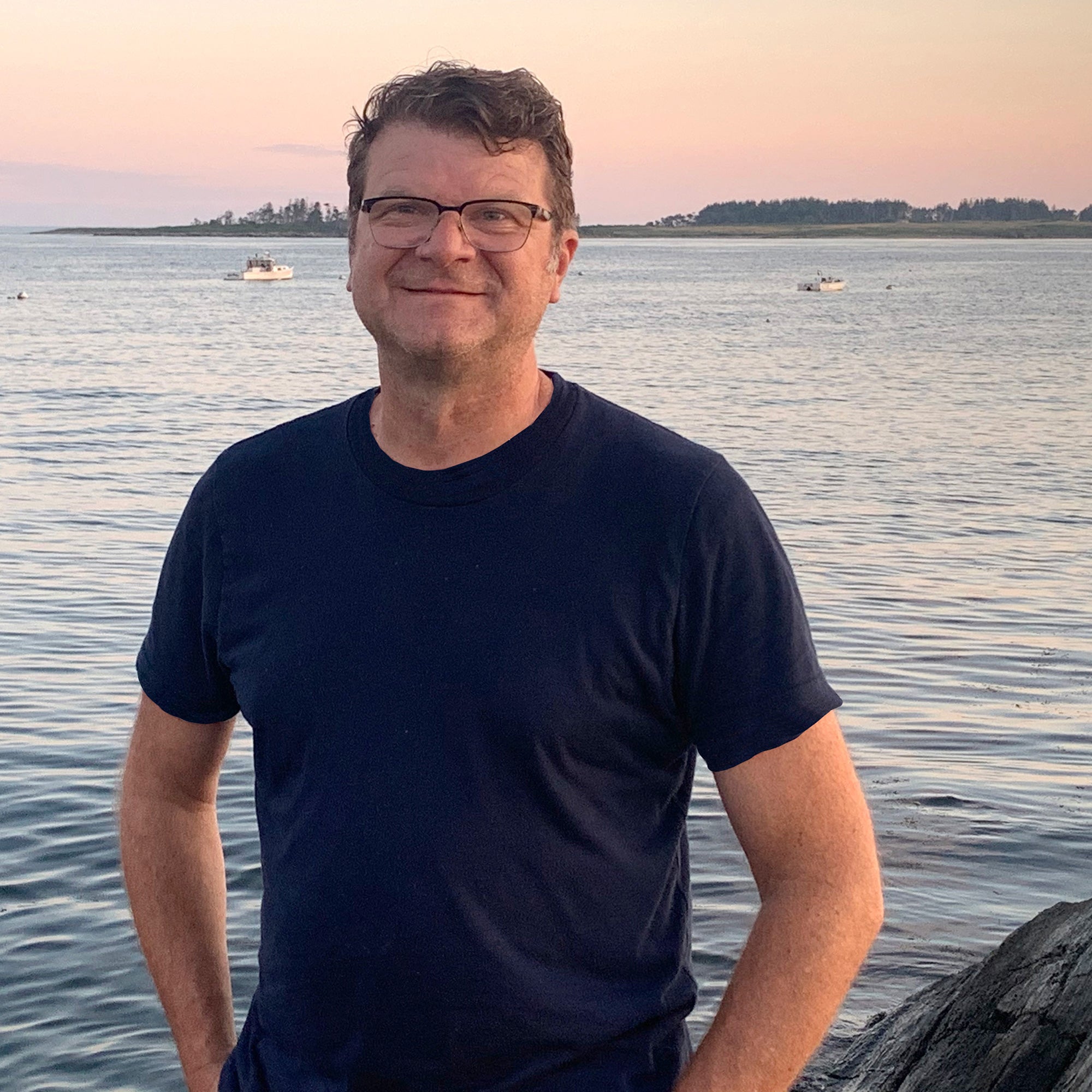 Richard Gene Barbera Art | Nautical Contemporary Paintings – Maine Cottage