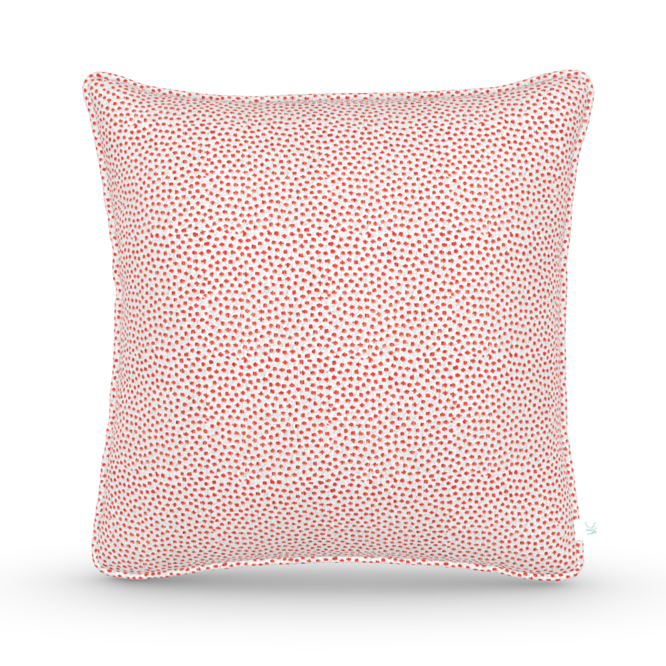 Decorative Throw Pillow in Freckles: Zinnia – Maine Cottage