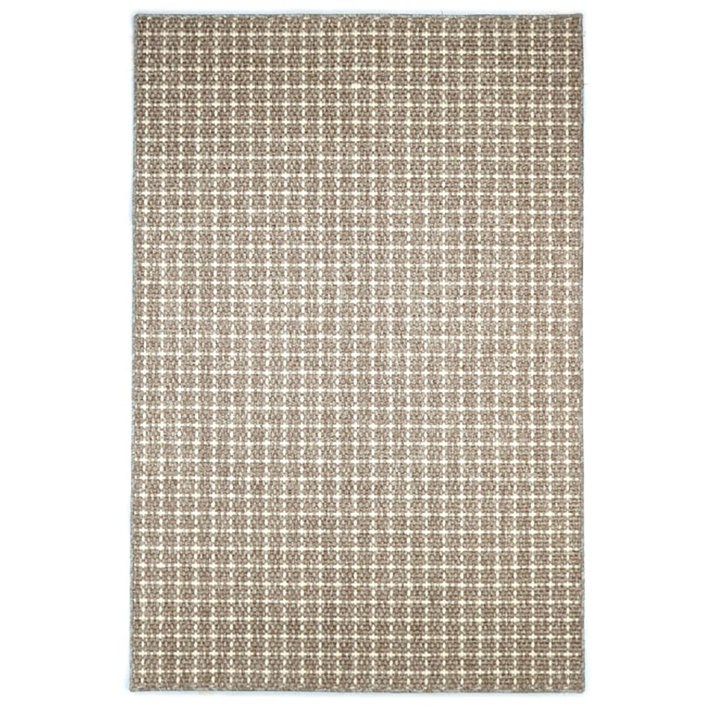 Gridlock Wool and Sisal Rug Light Brown – Maine Cottage