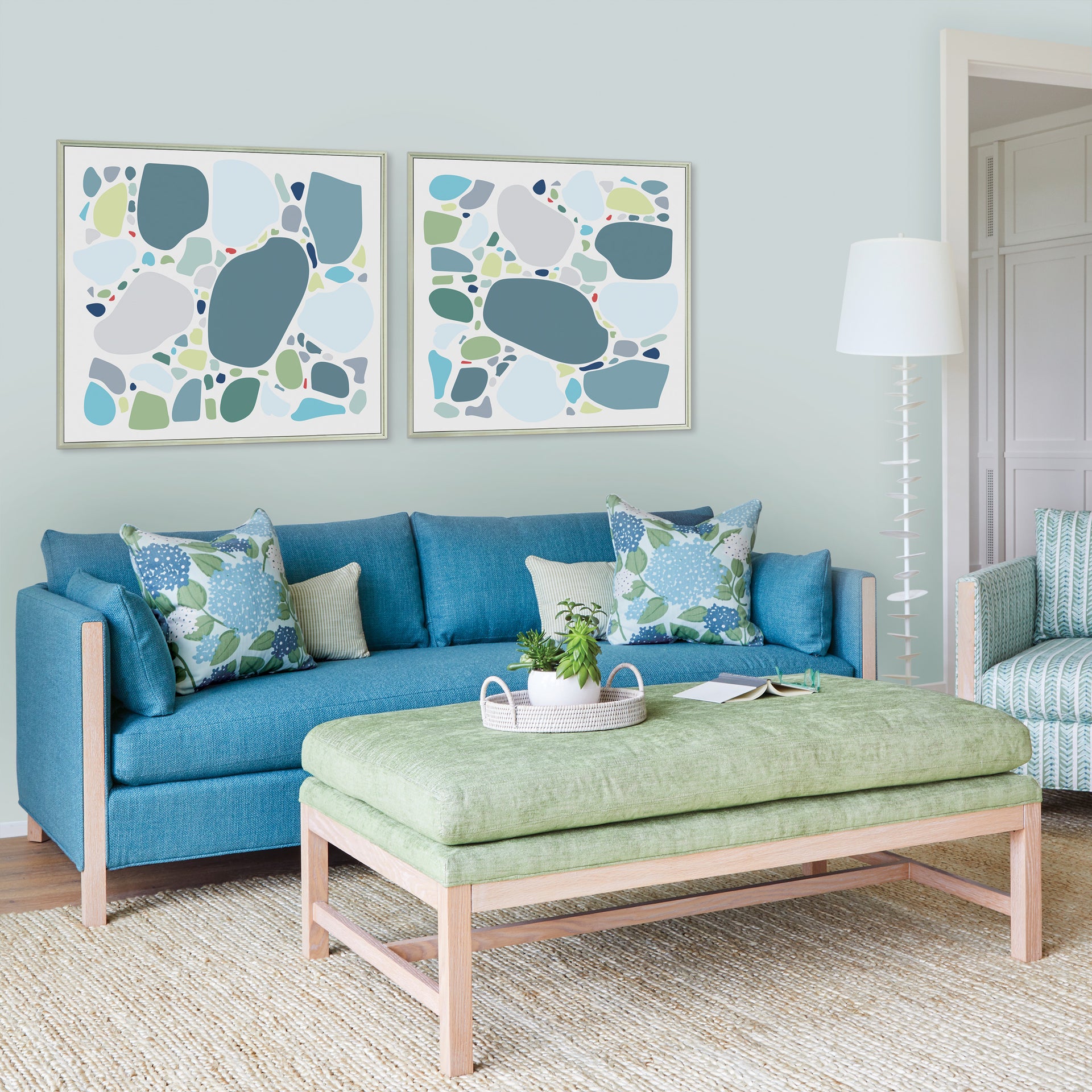 Colorful Coastal Sofas | Colorful Beach Home Cottage Couches – Maine ...